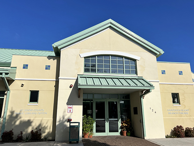 Even the public library embraces St. Augustine's architectural harmony, proving that checking out books can be as aesthetically pleasing as checking out history.