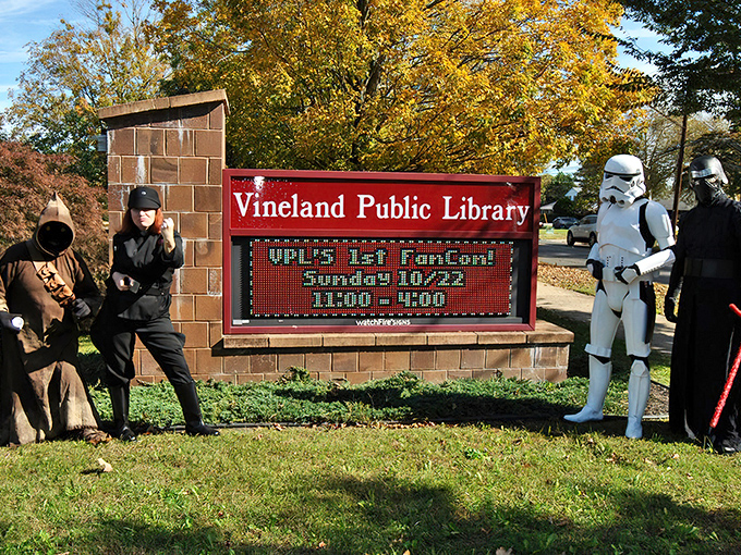 When your local library hosts Star Wars characters, you know you're in a town that balances tradition with just the right amount of fun.