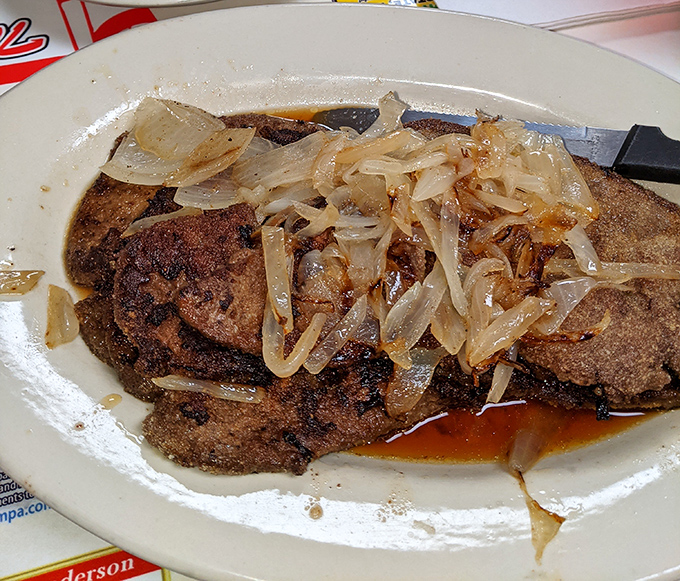 Liver and onions &ndash; the dish that separates casual diners from the true believers. Caramelized onions working overtime to create converts one plate at a time.
