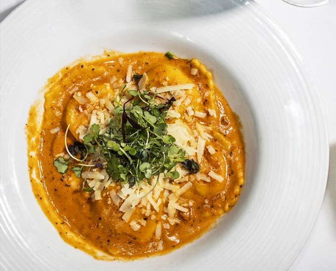 Lobster ravioli that makes you wonder why anyone bothers with plain cheese &ndash; each pillow of pasta hiding treasures from the deep.