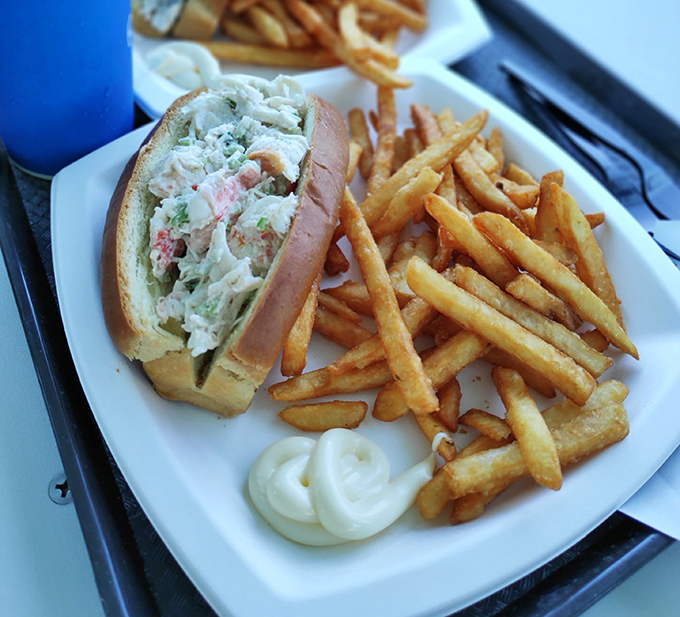 The lobster roll&mdash;where Maine tradition meets Florida freshness. This isn't just lunch; it's the reason elastic-waist shorts were invented.
