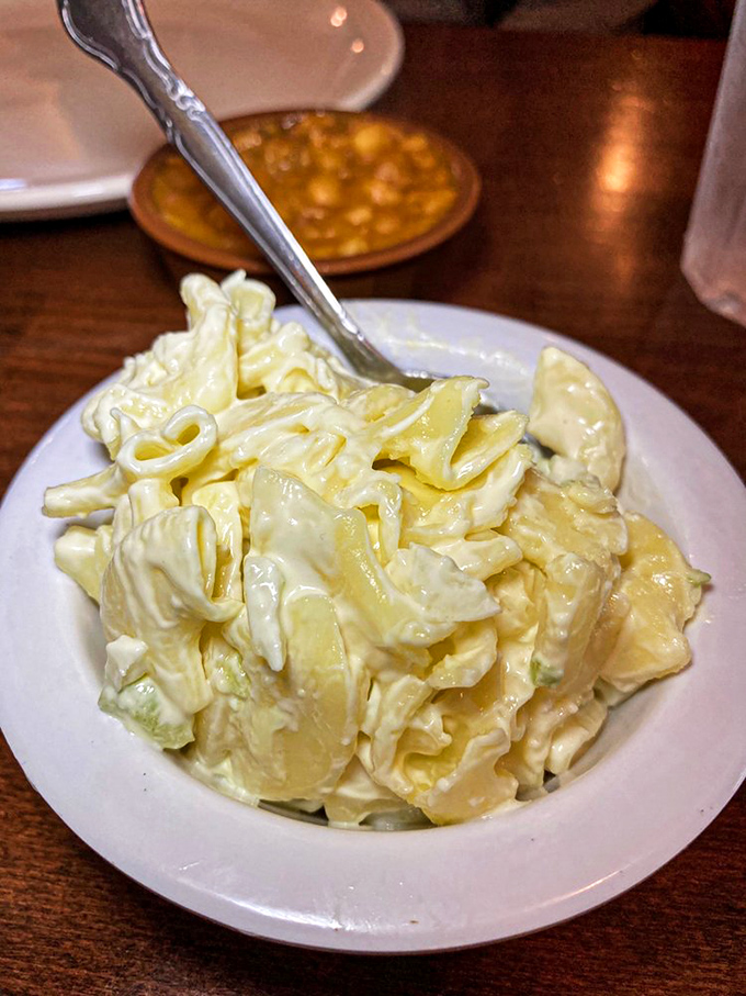 Macaroni salad that doesn't know it's a side dish. Creamy, substantial, and ready to compete for your attention.