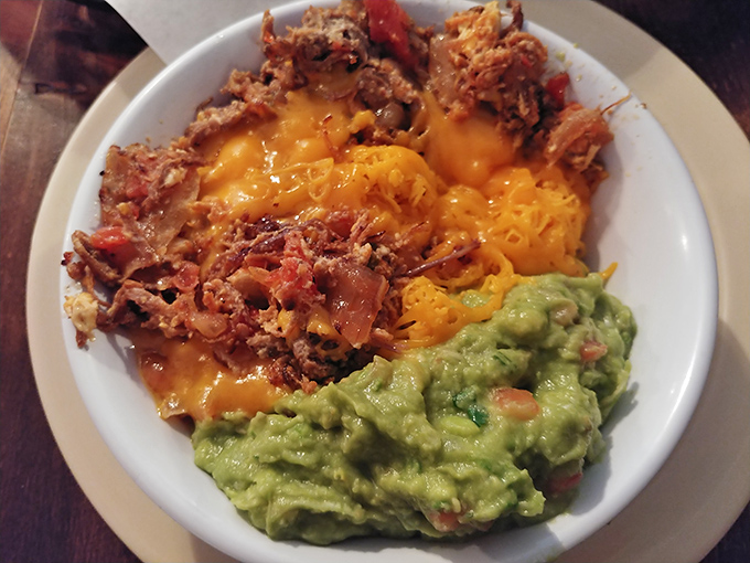 A bowl of machaca that makes you wonder if you've been eating protein wrong your entire life. Spoiler: you have.