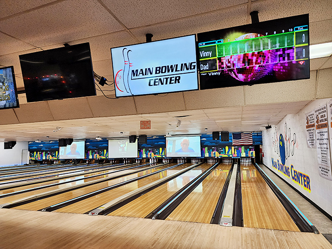Nothing says "small-town Saturday night" quite like the satisfying crack of pins at Main Bowling Center&mdash;where perfect games are rare but perfect laughs are guaranteed.