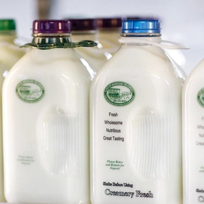 Glass bottles of milk that make plastic jugs hang their caps in shame. Farm-fresh dairy that reminds you what milk is supposed to taste like.