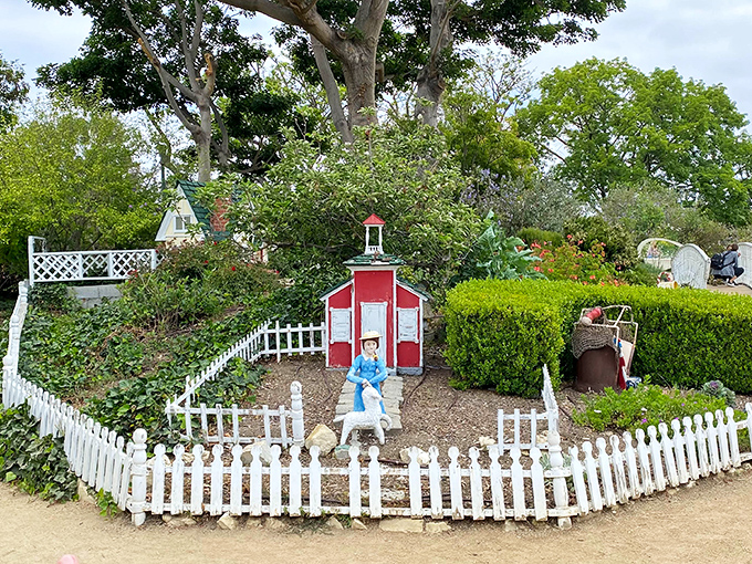 Honey, I shrunk the neighborhood! This miniature village in the Children's Garden makes adults feel like benevolent giants.