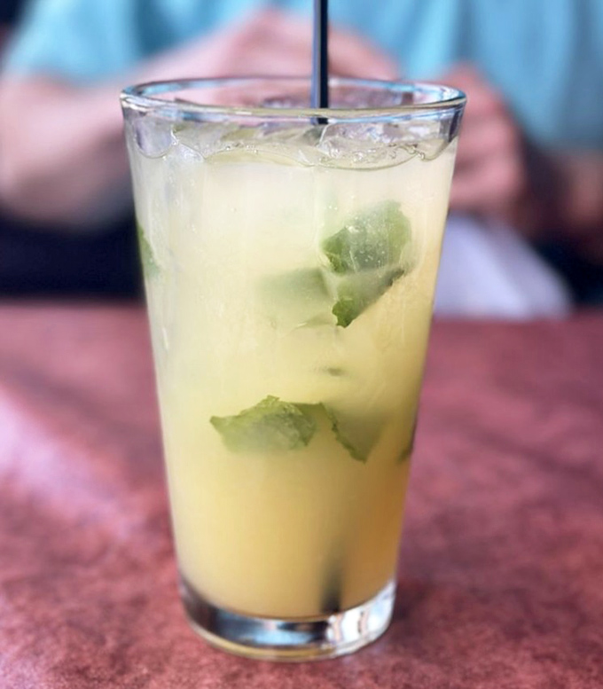 Not just a mojito—it's a vacation in a glass. Those mint leaves are working overtime to transport you straight to paradise.