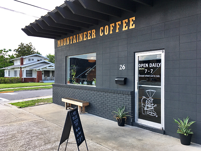 Mountaineer Coffee brings serious caffeine culture to small-town Florida. Their motto might as well be "We're open daily... except when we're not."
