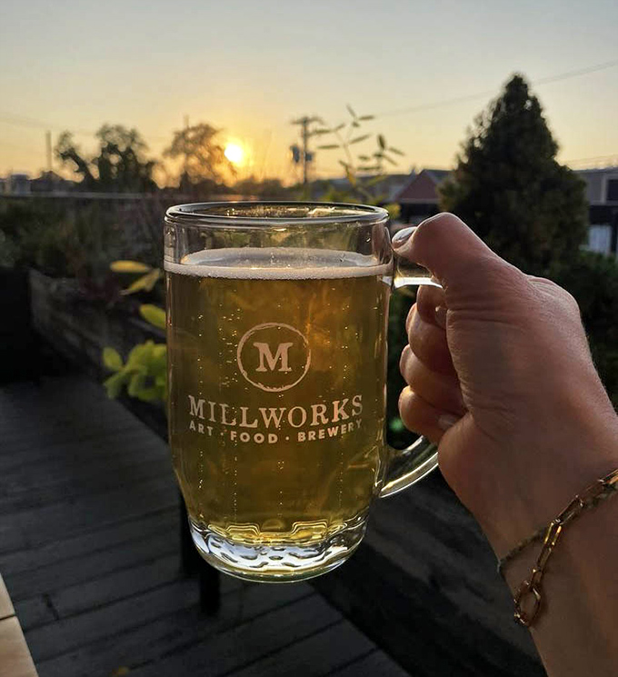 A golden sunset in a glass, this house-brewed beer captures the essence of relaxation after a long day of adulting.
