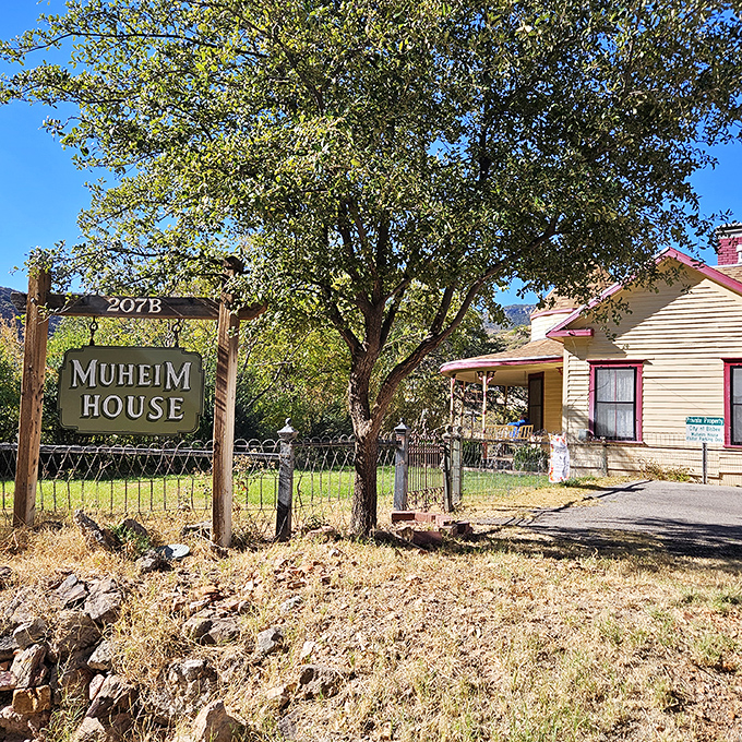 Muheim House stands as testament to Bisbee's mining prosperity, looking like the perfect setting for a mystery novel or your next holiday card.