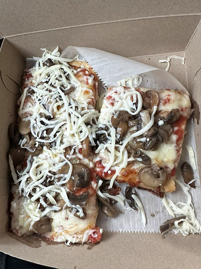 These mushrooms aren't playing a supporting role &ndash; they're the headliners in this earthy, cheesy masterpiece of pizza perfection.