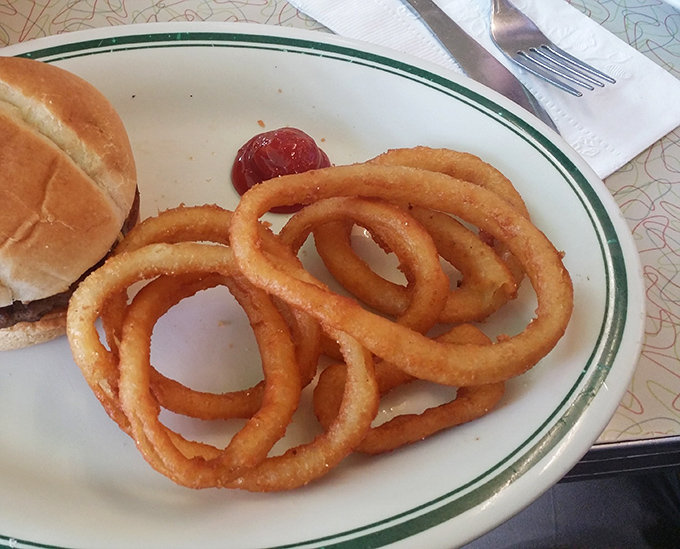 Onion rings with the perfect crunch-to-give ratio&mdash;the supporting actor that sometimes steals the whole show.