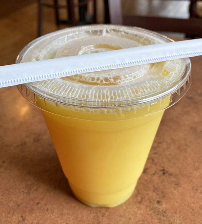 Fresh-squeezed orange juice&mdash;nature's perfect morning cocktail, no ID required, sunshine in a plastic cup.