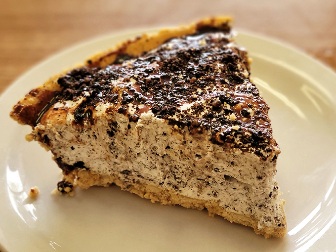 This isn't just Oreo pie&mdash;it's what cookies dream of becoming when they grow up, a creamy masterpiece that makes diets disappear faster than magic.