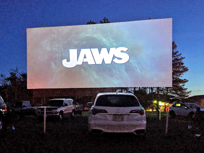 "JAWS" takes on new terror when watched under an open sky. Nothing enhances a shark attack like knowing you're safely landlocked in Ohio.