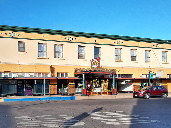 The Palace Hotel proves that Southwest style works in any decade, blending pueblo aesthetics with practical modern comfort.