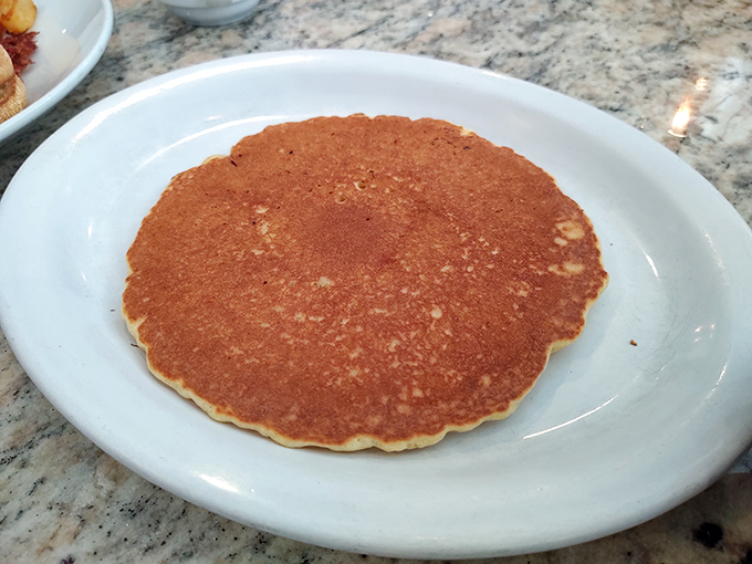 The perfect pancake isn't just about size—it's about that golden-brown surface that whispers, "I'm ready for maple syrup and your undivided attention."