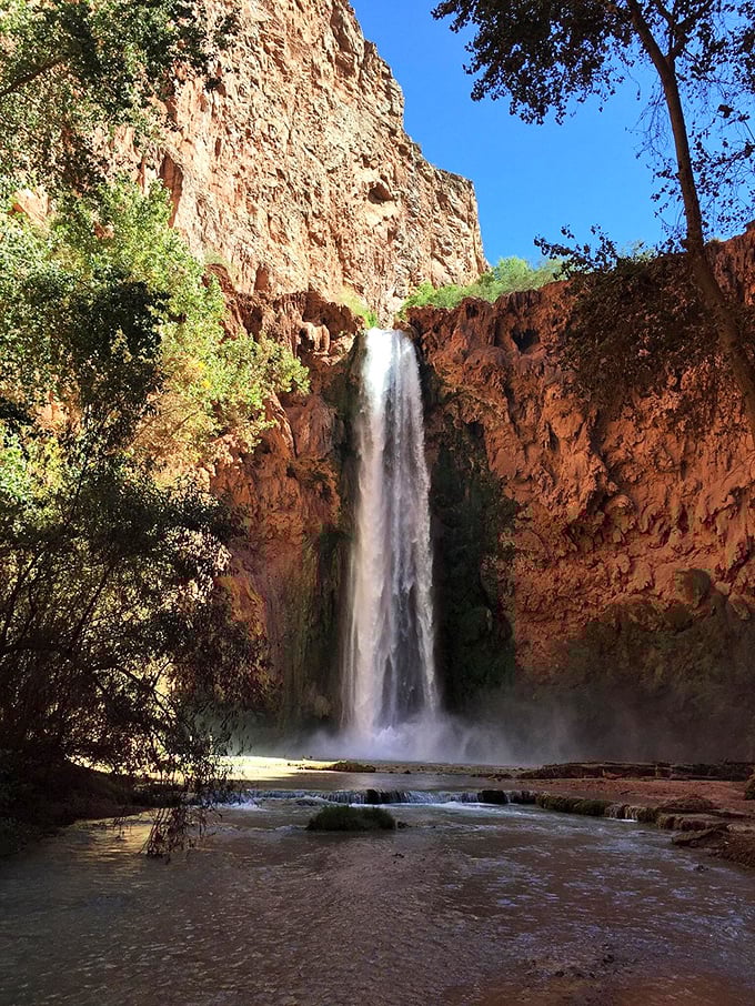 The panoramic view from below proves that sometimes the best things require the hardest journeys.