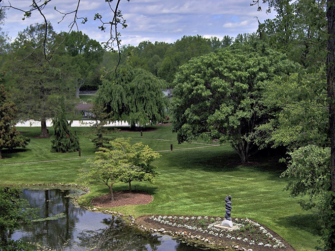 Tranquility you can actually hear. The gentle ripple of water around carefully placed stones creates nature's most soothing soundtrack.