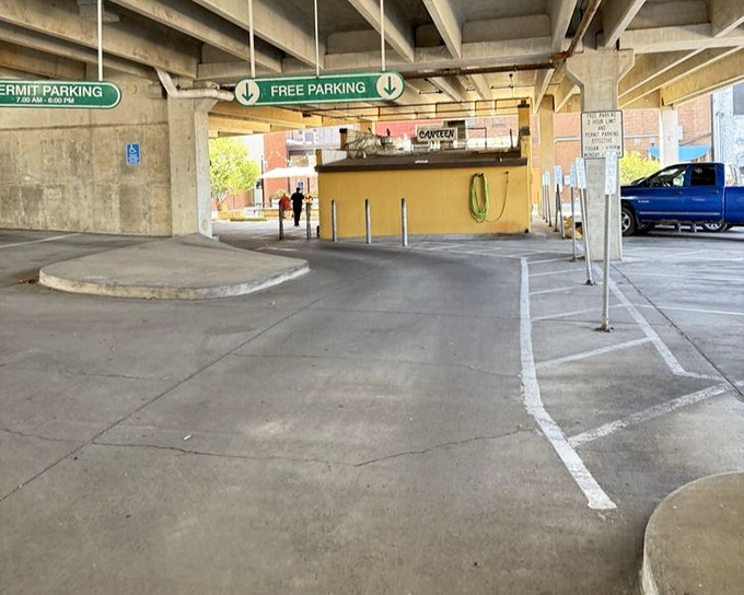 Free parking under a bridge leading to legendary sandwiches feels like discovering a cheat code for life itself, honestly.