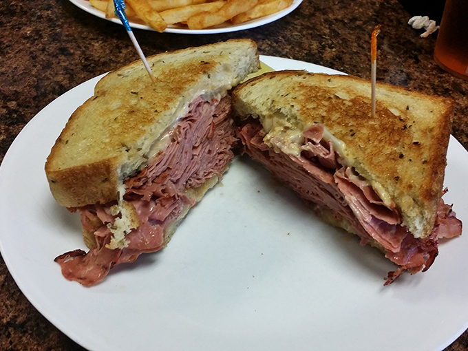 Not just any sandwich&mdash;a monument to pastrami perfection with meat stacked higher than some Florida buildings, grilled to toasty, melty magnificence.