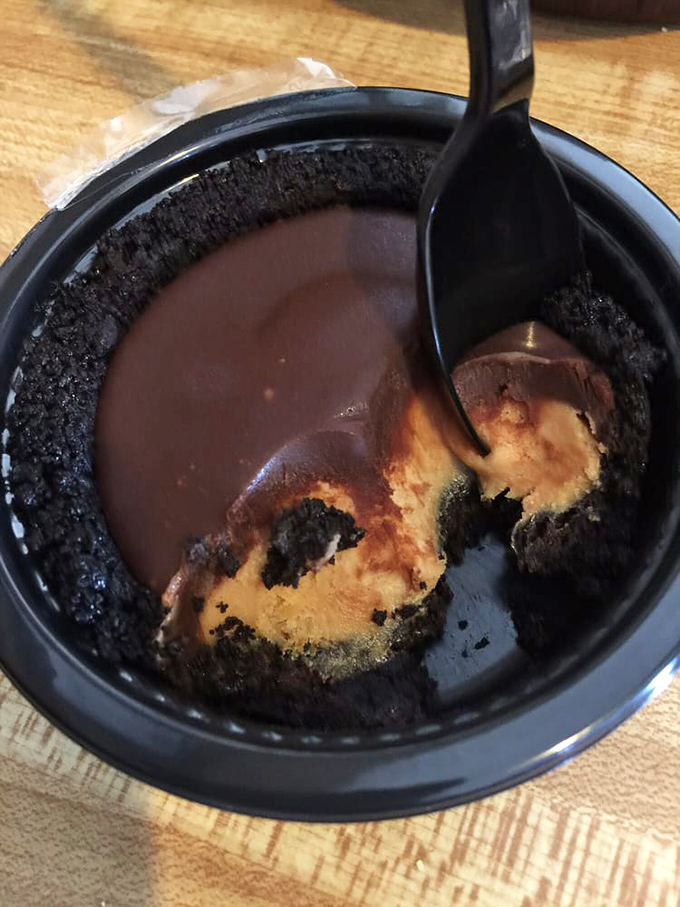 Chocolate and peanut butter locked in an eternal dance—this pie doesn't just satisfy cravings, it creates entirely new ones.