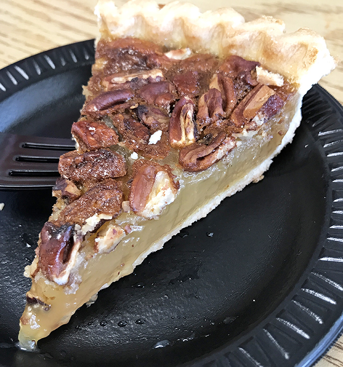Pecan pie that strikes the perfect balance between sweet and nutty—like that charming relative who tells slightly inappropriate stories at Thanksgiving.