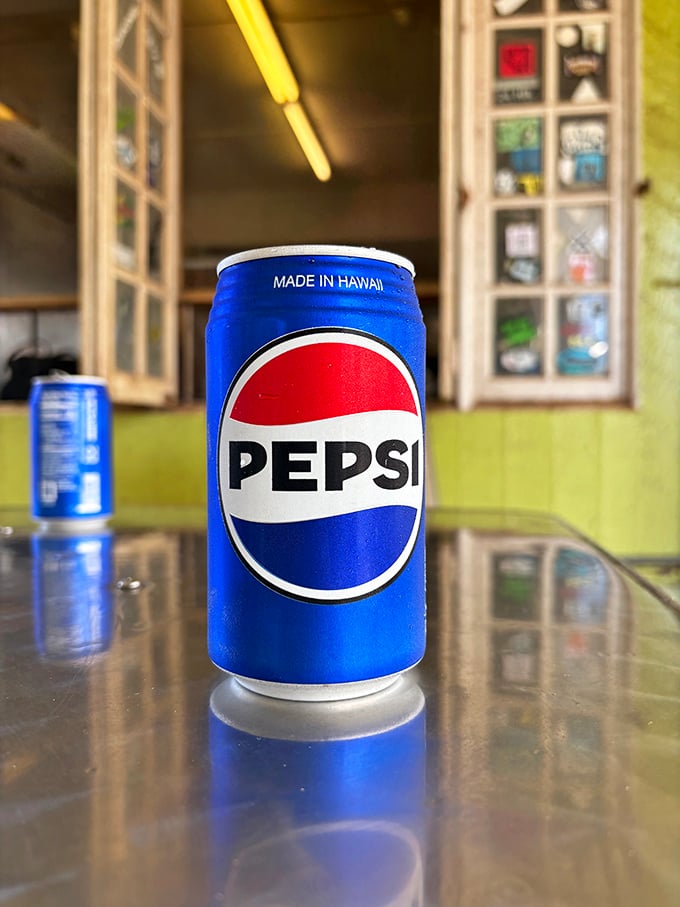 Even the Pepsi can knows it's in Hawaii &ndash; sporting that "Made in Hawaii" label like a proud local badge.