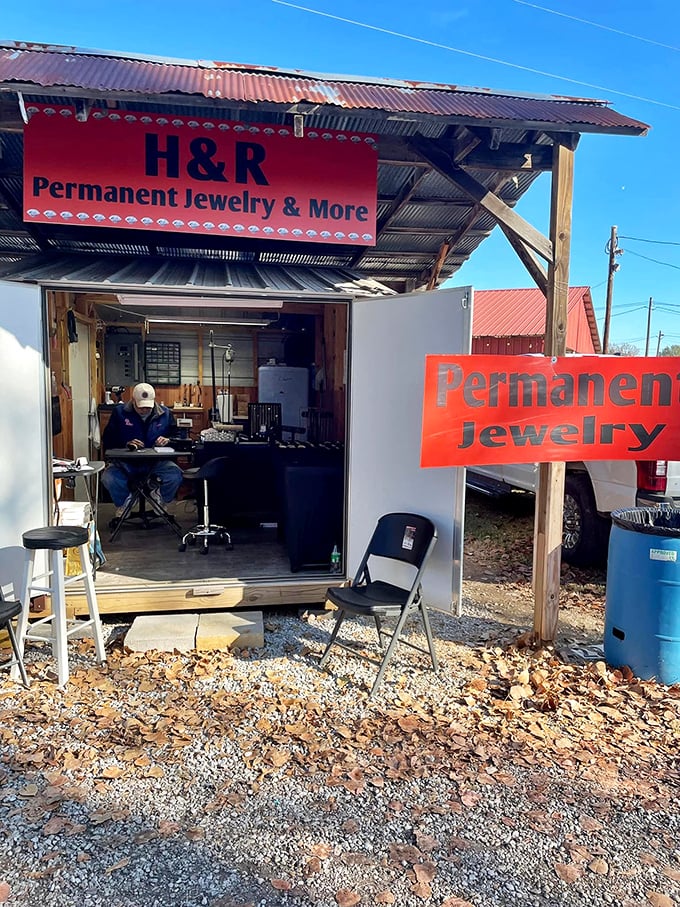 "Permanent Jewelry & More" offers adornments that last longer than fashion trends in a cozy booth that feels like your crafty friend's workshop.