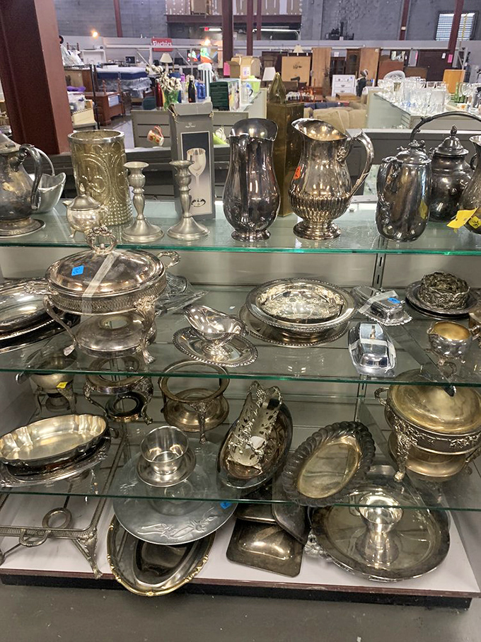 Silver and pewter pieces that would make your grandmother proud, each with the patina of history and ready for a new home.