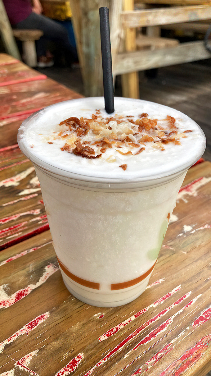 Nothing complements a waterfront meal like a frothy, coconut-crowned pi&ntilde;a colada that tastes like vacation in a glass.