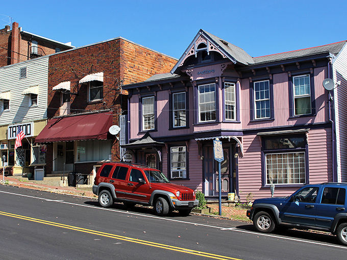These colorful Victorian homes along Brookville's streets offer character you simply can't find in cookie-cutter retirement communities&mdash;and often at half the price.