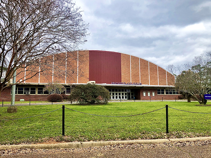 Prather Coliseum at Northwestern State University hosts everything from basketball games to community events—retirement entertainment without big-city ticket prices.