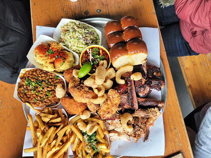 The Presidential Platter lives up to its executive name—a diplomatic summit of proteins and sides that would unite even the most divided dinner table.