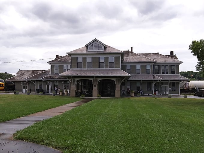 This historic depot stands as a testament to when trains were America's lifeline through these mountains.
