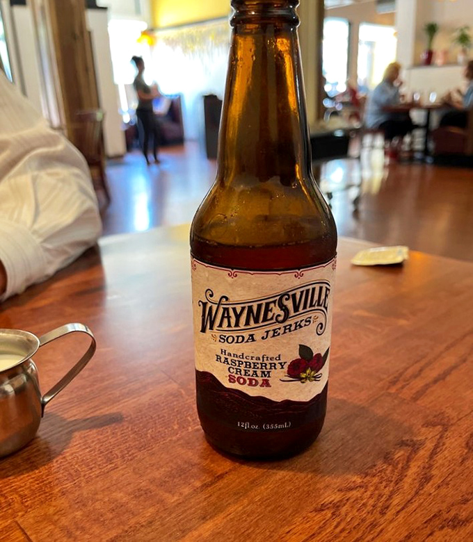 A Waynesville Raspberry Cream Soda stands ready to cut through richness&mdash;the breakfast equivalent of a palate-cleansing intermission.