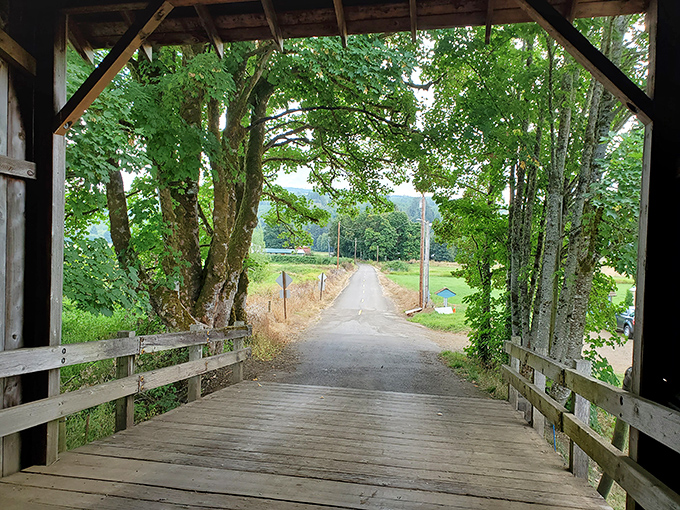 Exit the bridge and rural Washington unfolds before you. This view hasn't changed much in a hundred years&mdash;and that's precisely the point.