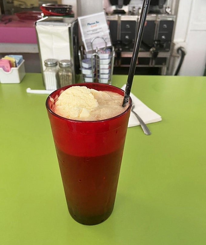 A root beer float so perfectly constructed it belongs in the Smithsonian next to other great American achievements and innovations.