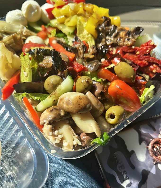 This antipasto spread looks like it was arranged by someone who truly understands the meaning of abundance.