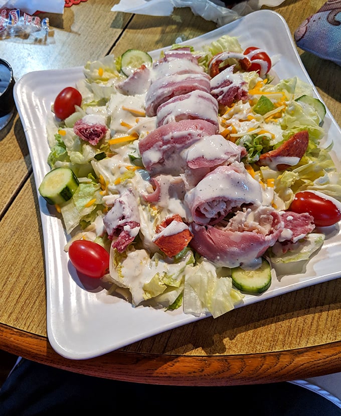 A salad that doesn't apologize for being hearty. In the South, even the vegetables come dressed for dinner.