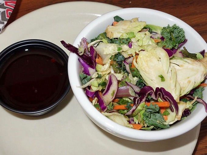 A salad that somehow manages to look both virtuous and satisfying &ndash; the unicorn of diner food that lets you say "I had vegetables" with a straight face.