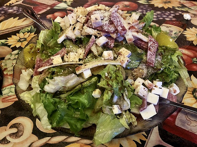 The house salad &ndash; proof that Italians understood the importance of vegetable confetti long before it became fashionable.