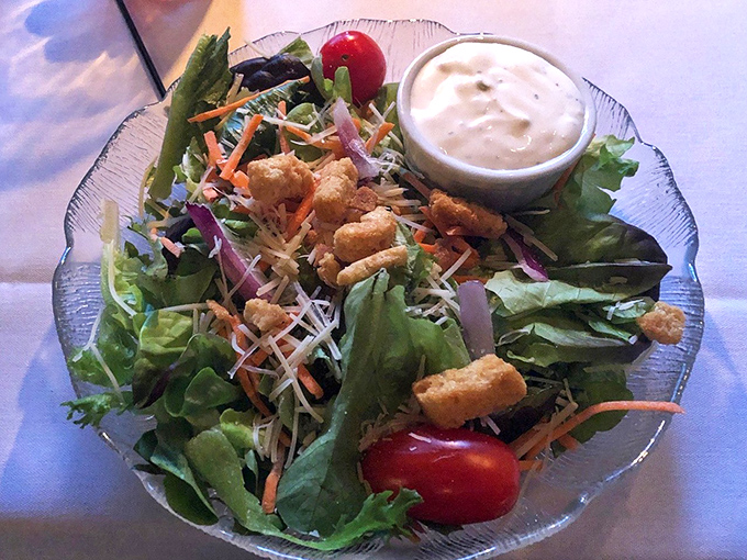 A salad so fresh and colorful, it almost makes you forget you came for steak.
