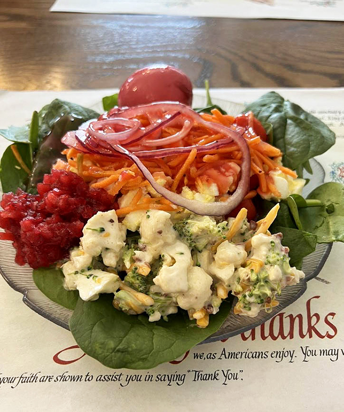 A salad that doesn't apologize for being a salad. Fresh, colorful, and proof that vegetables can have personality too.