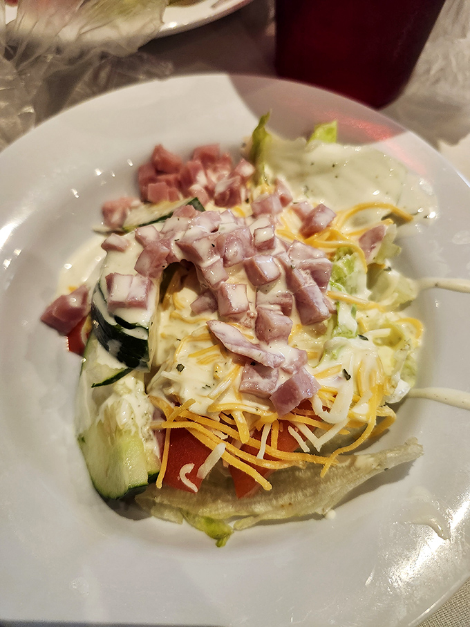 Even the salad gets the Southern treatment&mdash;a colorful arrangement that somehow makes vegetables feel like an indulgence rather than a obligation.