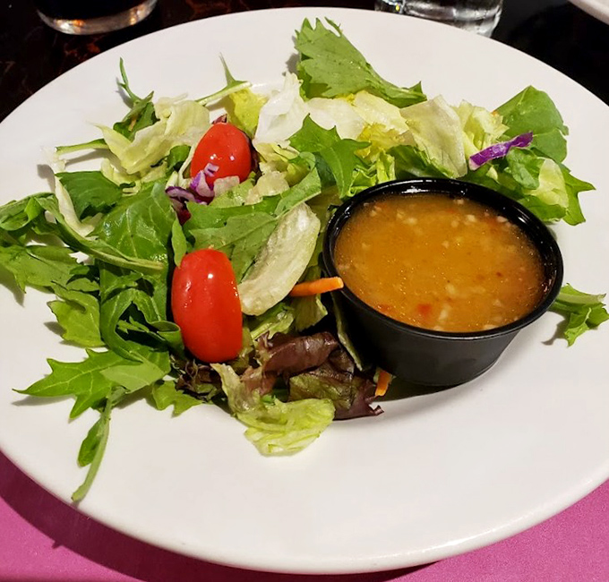 A fresh garden salad that's not just the obligatory green thing before the meat arrives&mdash;it's actually worth saving room for.