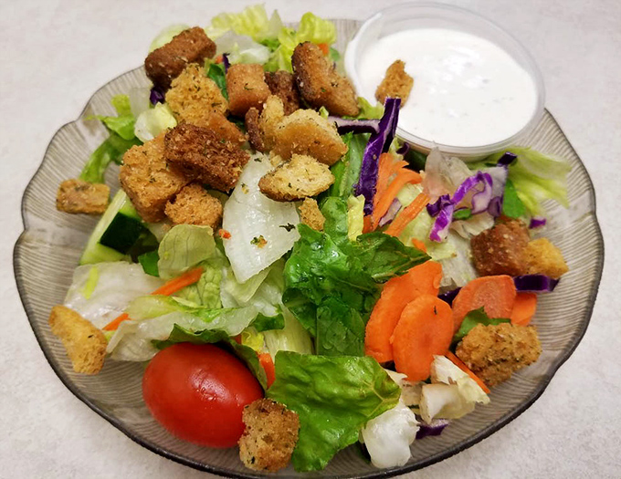 A garden on a plate &ndash; this salad proves that even in a temple of comfort food, vegetables can shine when treated with proper respect.