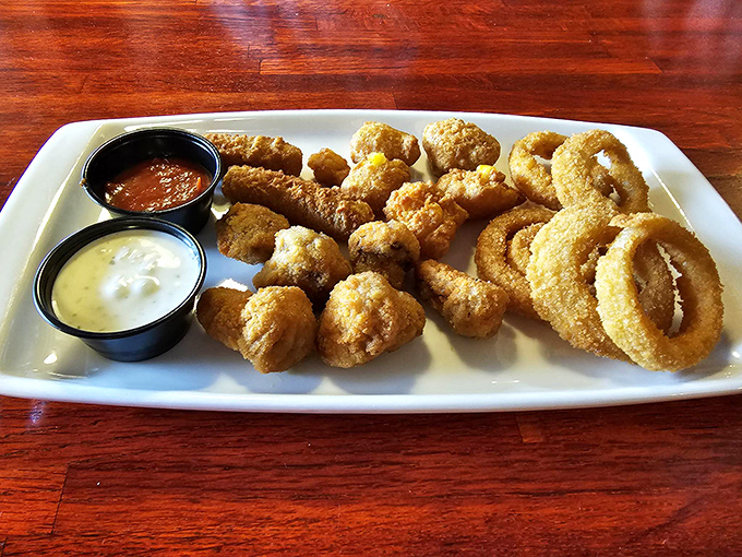 Crispy, golden appetizers that make waiting for your steak a pleasure, not a chore. Dipping sauces standing by for their moment of glory! 