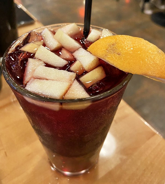 This isn't your grandmother's sangria – unless your grandmother was secretly a mixology genius who understood fruit-to-wine ratios perfectly.