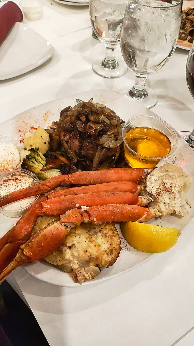 The seafood platter that answers the eternal question: "Can you get great seafood in Ohio?" with a resounding "Absolutely!"